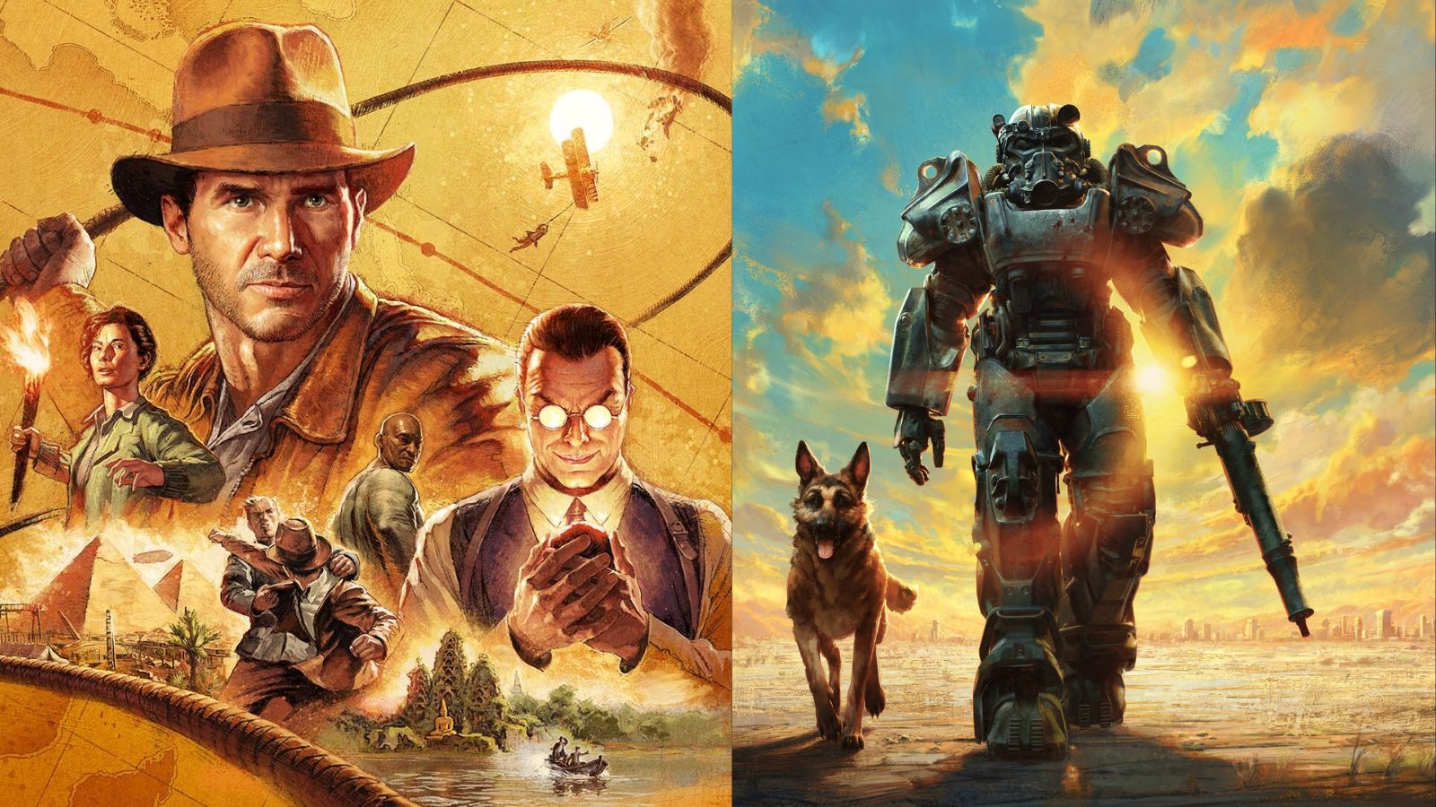 Indiana Jones and the Great Circle and Fallout 4 Anniversary Edition ...